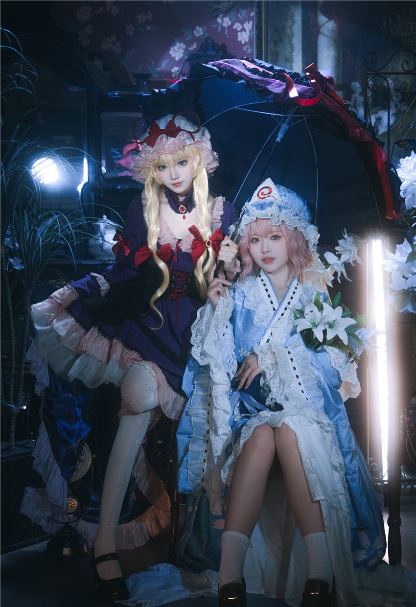 花柒Hana 八云紫+西行寺幽幽子 (&肃雨雨雨) [16P-287MB]-九月乐园