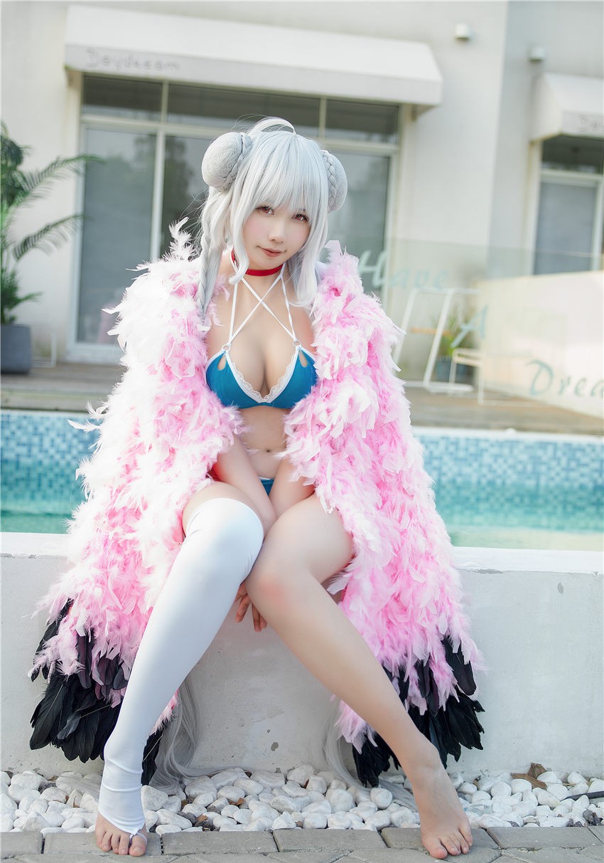 麻花酱 可畏泳装+女仆 [30P-306MB]-九月乐园