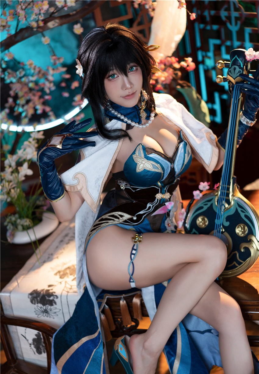 水淼aqua 崩坏：星穹铁道 阮梅 [73P-400M]-九月乐园